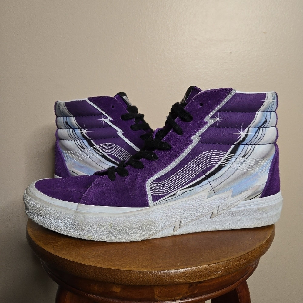 Vans Shoes Vans Sk8-Hi Lightning Bolt Purple Suede - Gem
